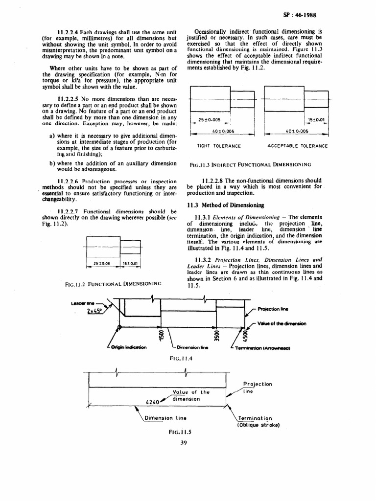 Elements of Dimensioning - : Tight Tolerance Acceptable Tolerance | PDF ...