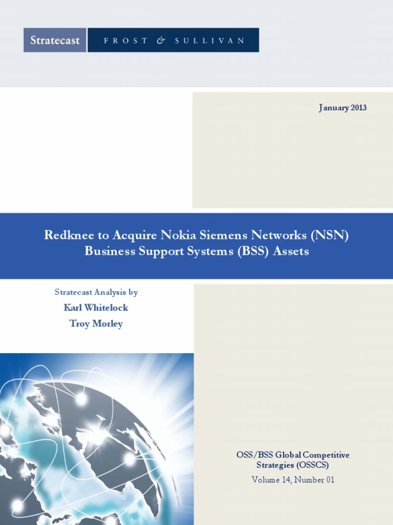 Stratecast Frost Redknee To Acquire NSN BSS | PDF | Mergers And ...