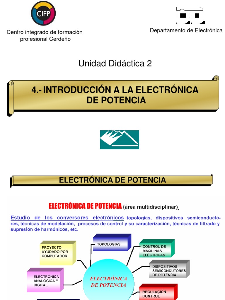 Tema 4. Introducción a La Electrónica de Potencia | Corriente continua ...
