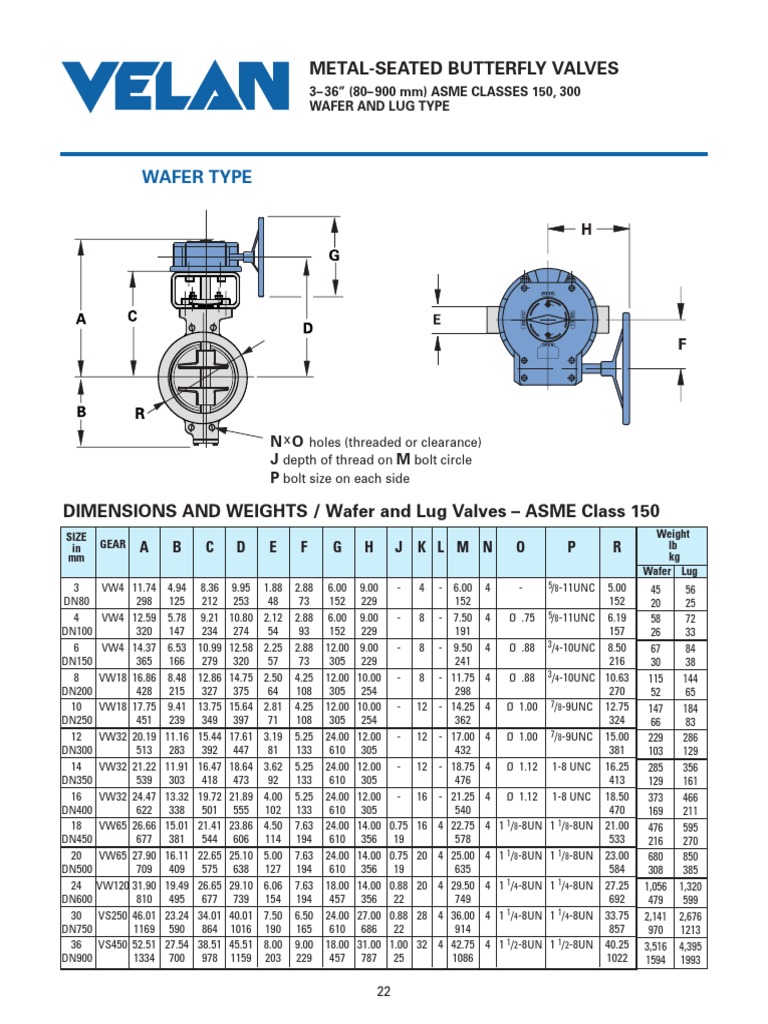 Lug Style Butterfly Valve Bolt Chart | PDF | Mechanical Engineering