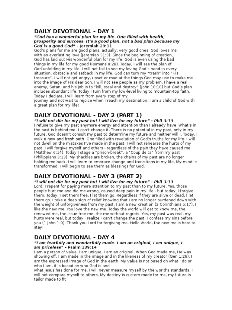 Daily Devotional | PDF | Wisdom | Jesus