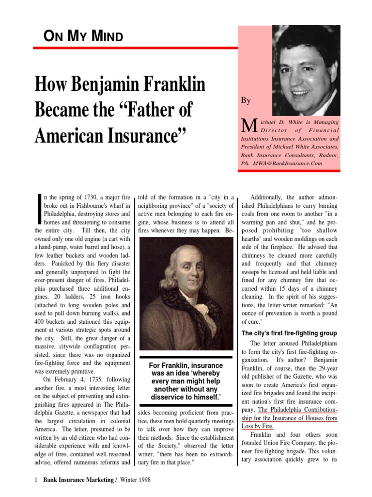 1998 Ben Franklin | PDF | Firefighting | Benjamin Franklin