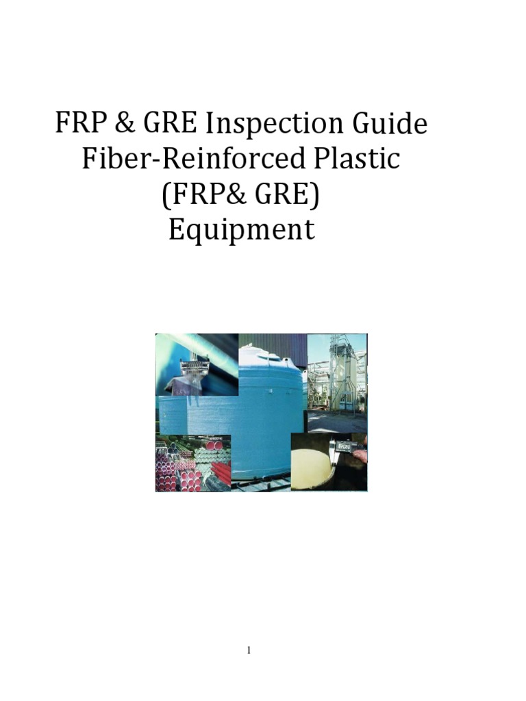 FRP & GRE Inspection Guide Fiber Reinforced Plastic | PDF | Fiberglass ...