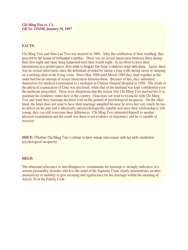 Chi Ming Tsoi Vs | PDF