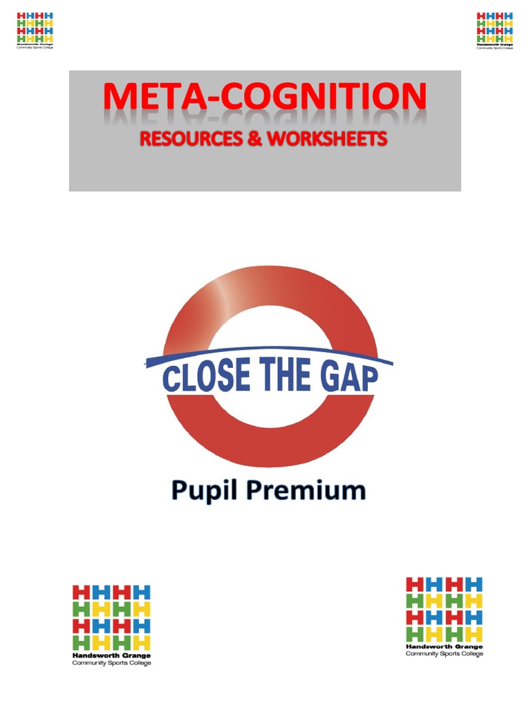 Metacognition Resources & Worksheets | PDF | Metacognition | Thought