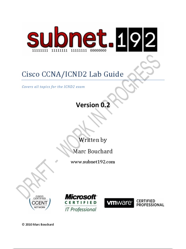 Cisco ICND2 Lab Guide v0.2 | PDF | Network Switch | Networks