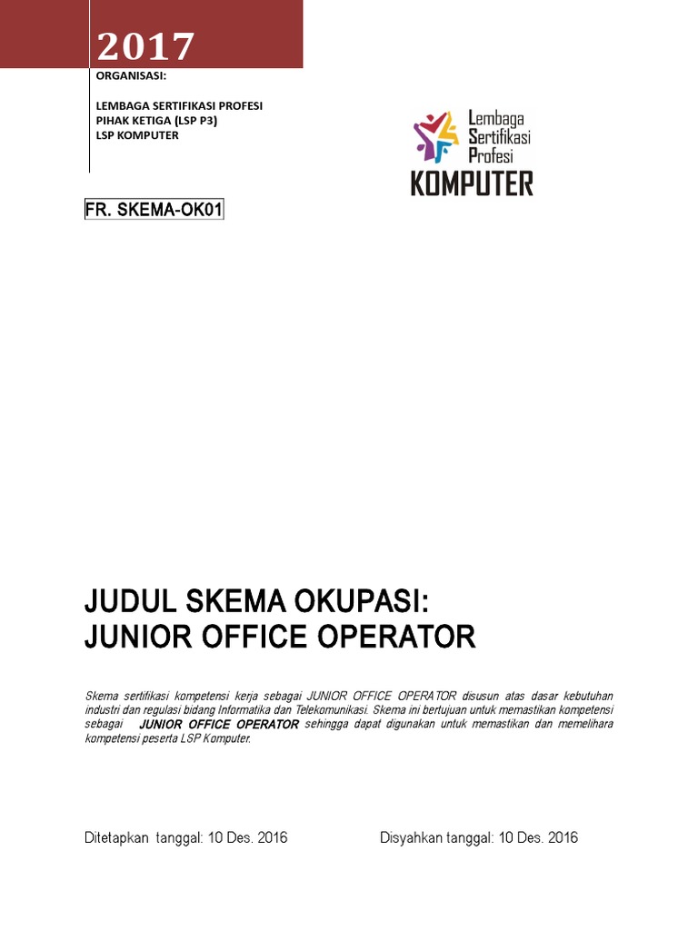 Sertifikasi Junior Office Operator | PDF