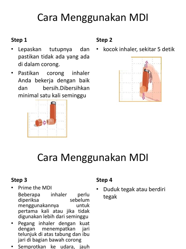 Panduan Penggunaan Inhaler MDI | PDF