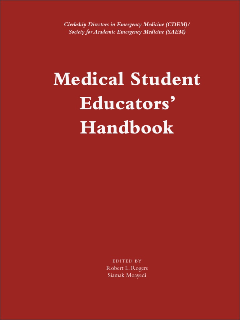 Medical Student Educators Handbook | PDF | Medical School | Doctor Of ...