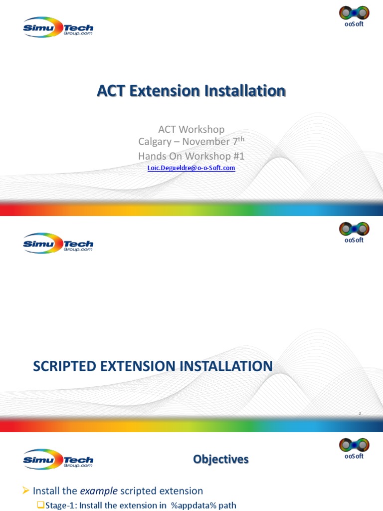 ACT Workshop HOW1 Extension Installation | PDF | Directory (Computing ...