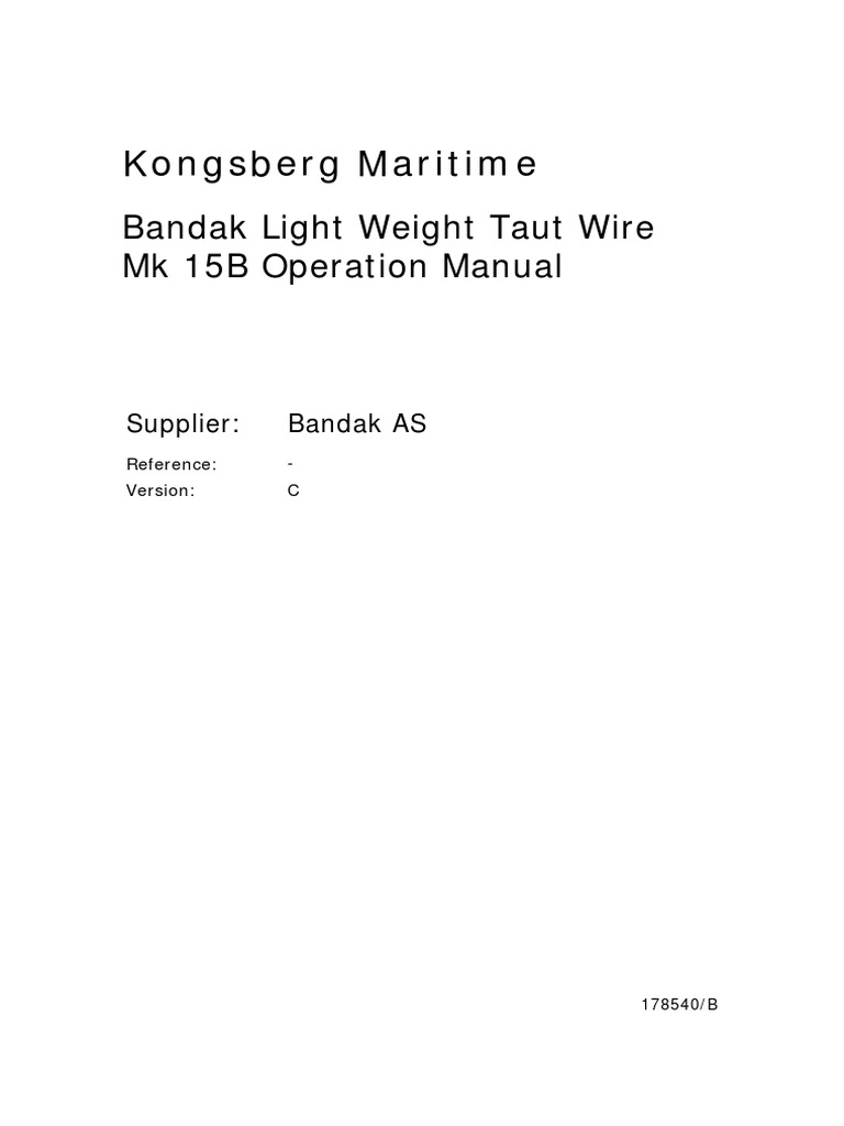 Taut Wire Operate Manual | Download Free PDF | Pressure Measurement ...