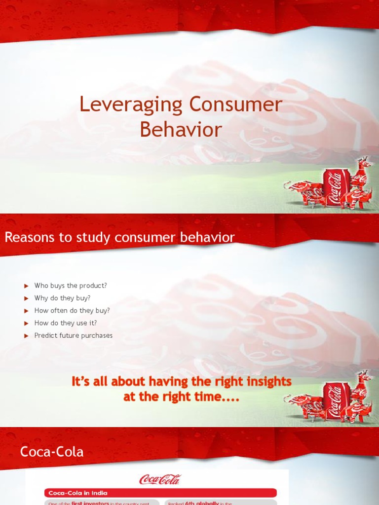 Leveraging Consumer Insights: Coca-Cola's Strategic Approach to ...