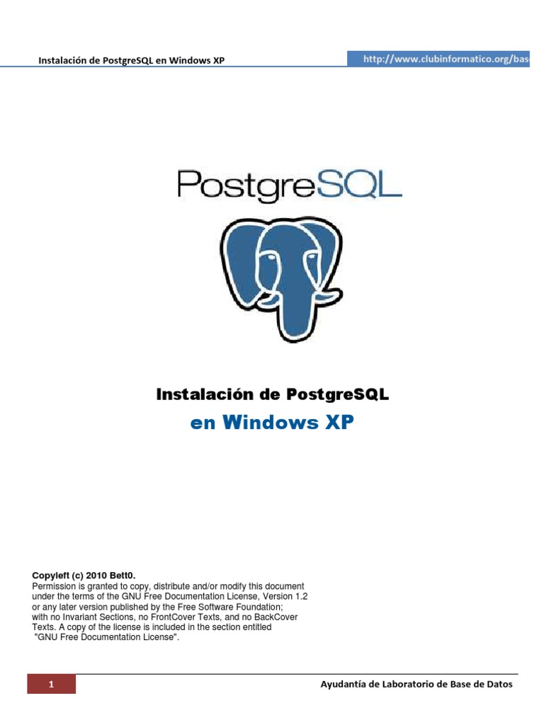Instalacion de PostgreSQL-Windows | PDF | Postgre Sql | Microsoft Windows