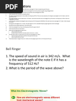 Wave Speed, Frequency & Wavelength Practice | PDF | Frequency | Waves