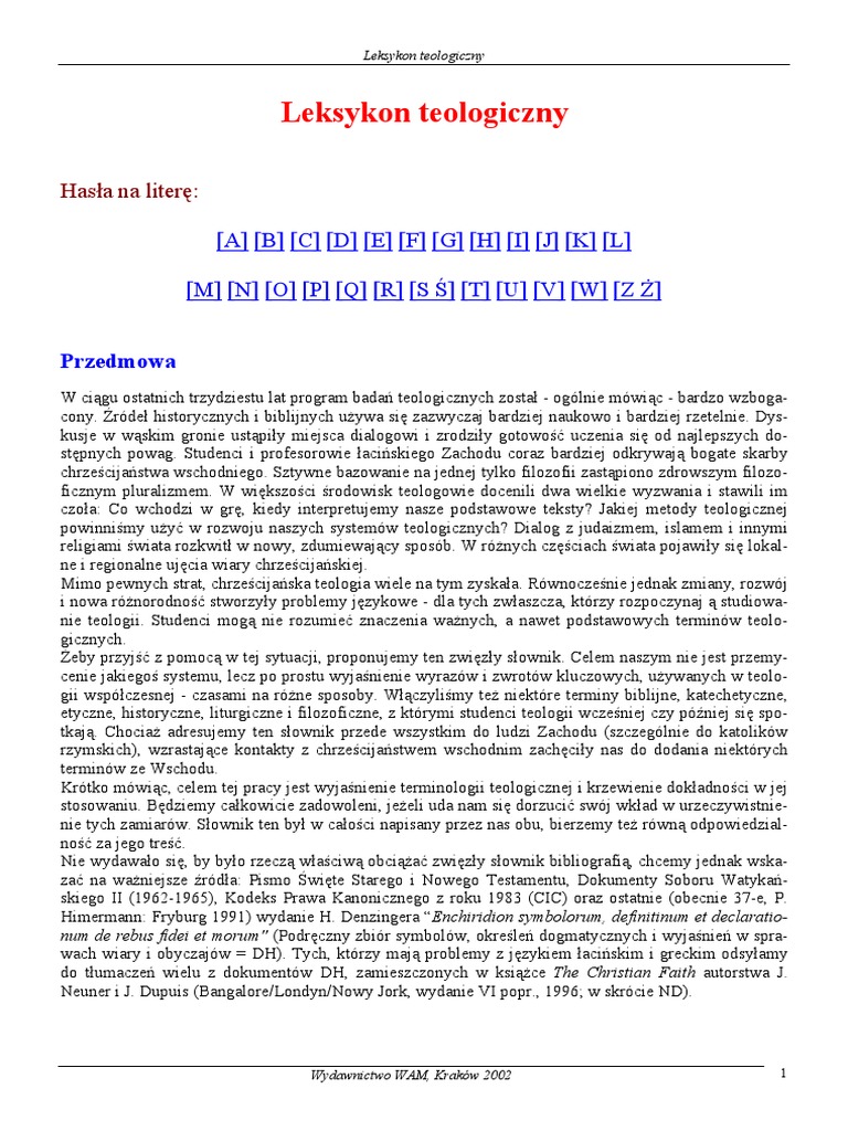 O'Collins G. - Leksykon Pojęć Teologicznych I Kościelnych PDF | PDF