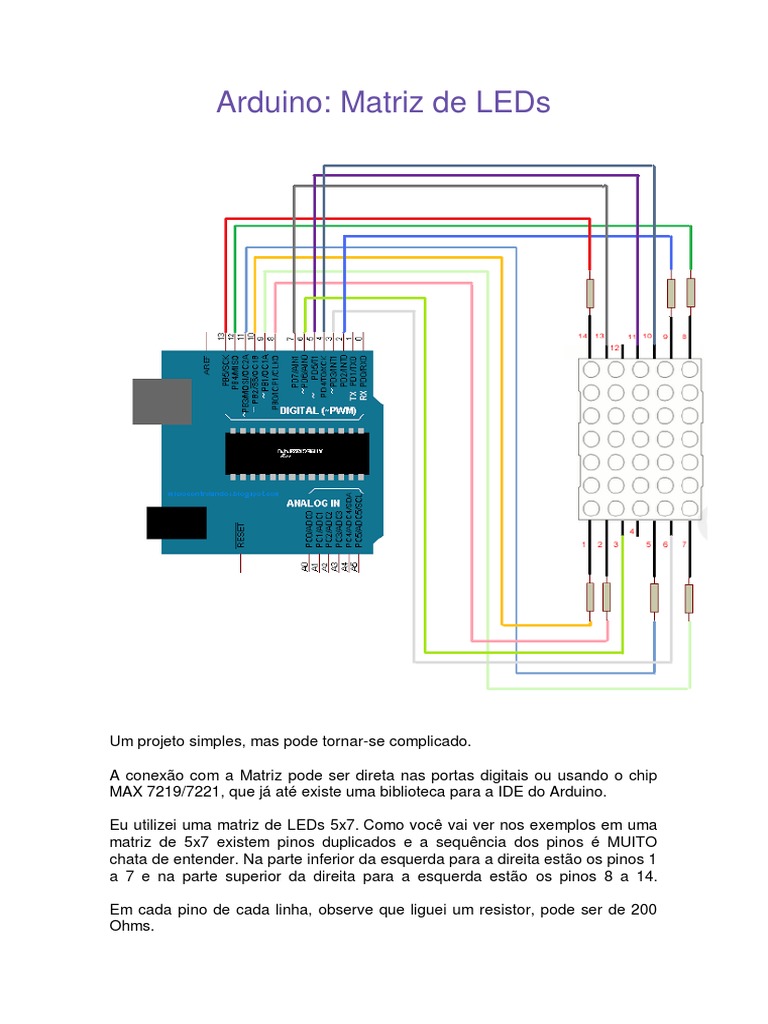 Arduino Matriz de LED | PDF