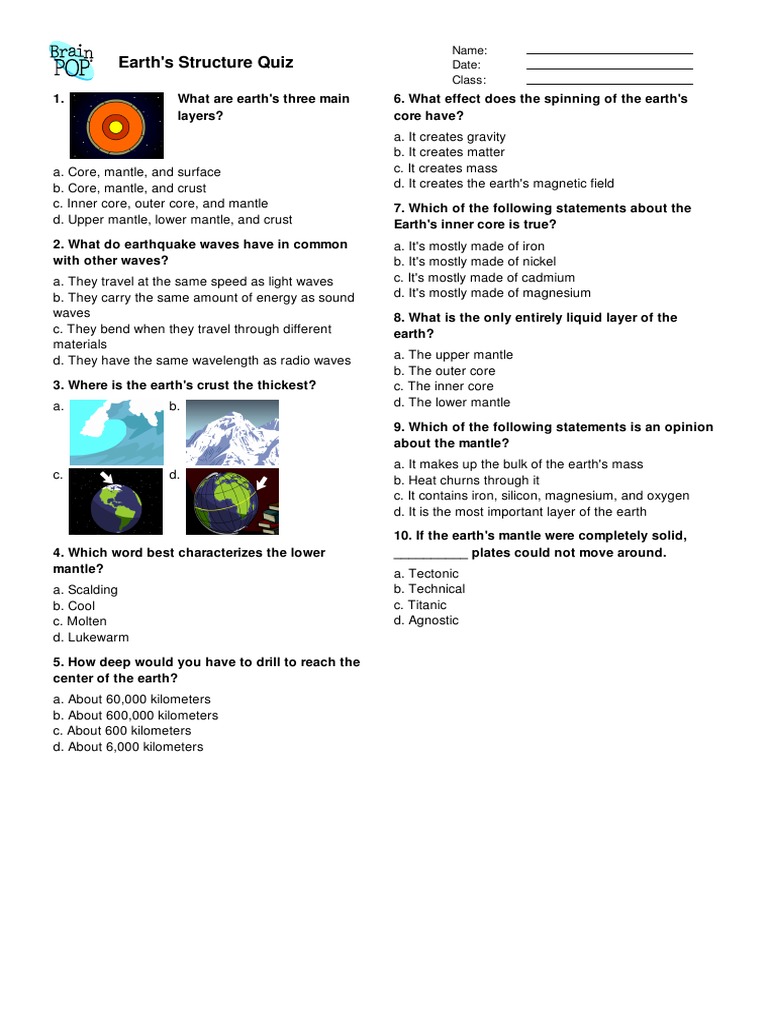 Earth System - Earths Structure | PDF | Planetary Core | Earth