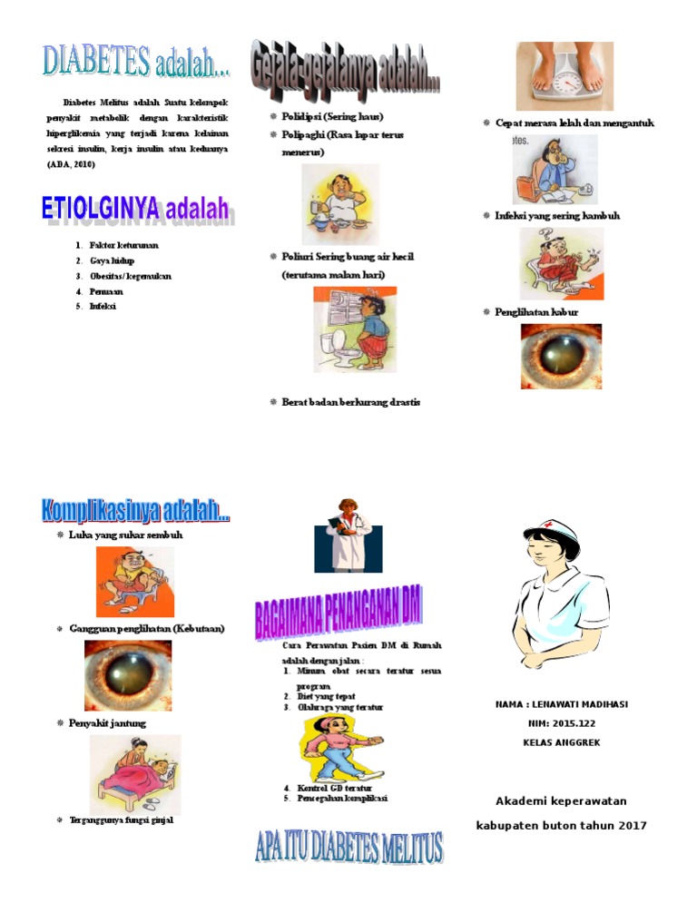 Leaflet Diabetes Mellitus | PDF