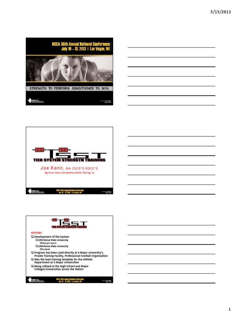 Joe Kenn's Tier System Overview | PDF | Anatomical Terms Of Motion ...