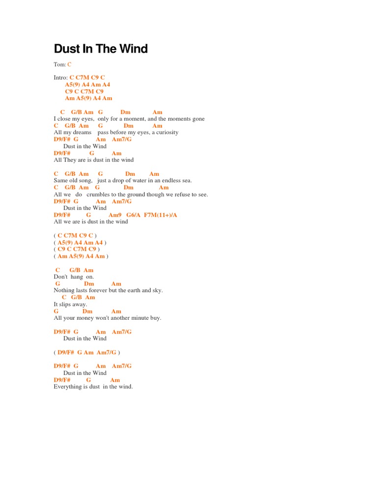 Dust in The Wind | PDF