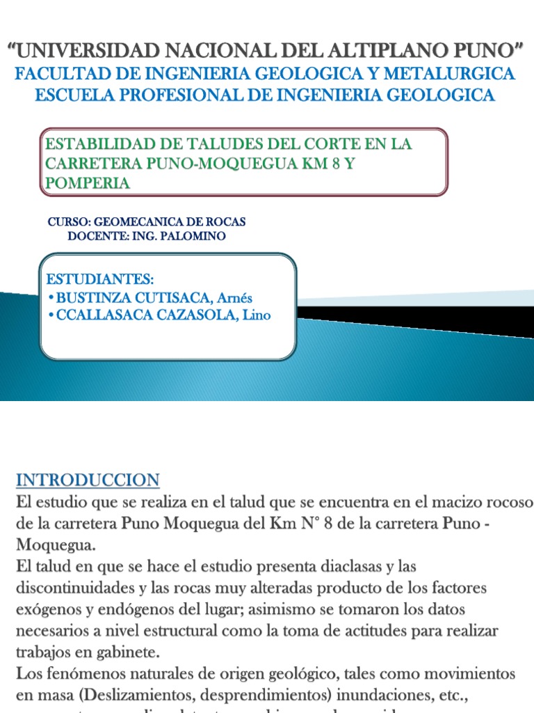 Caracterización de La Matriz Rocosa | PDF | Geología | Roca (geología)