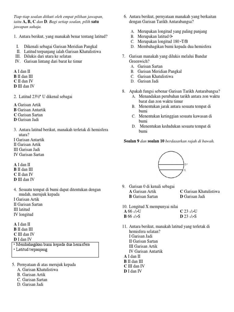 Latihan Objektif | PDF