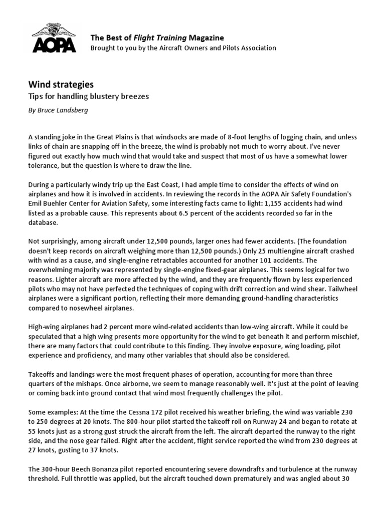 Cfi Dpe 8 | PDF | Wound | Takeoff