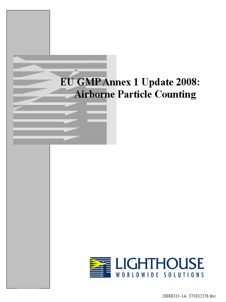 EU GMP Annex 1 Particle Limits Update | PDF | Environmental Monitoring ...