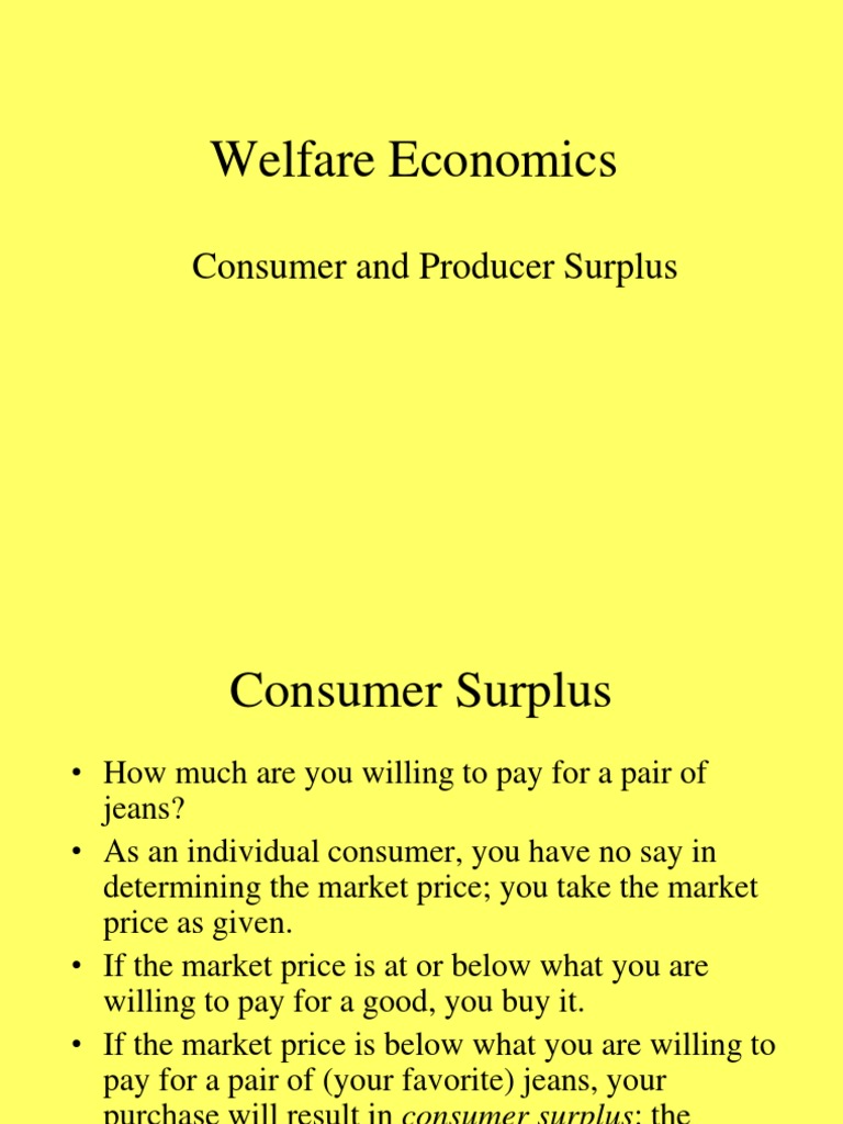 Consumer and Producer Surplus | PDF | Economic Surplus | Business Economics
