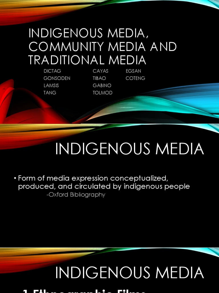Indigenous & Community Media Guide | PDF