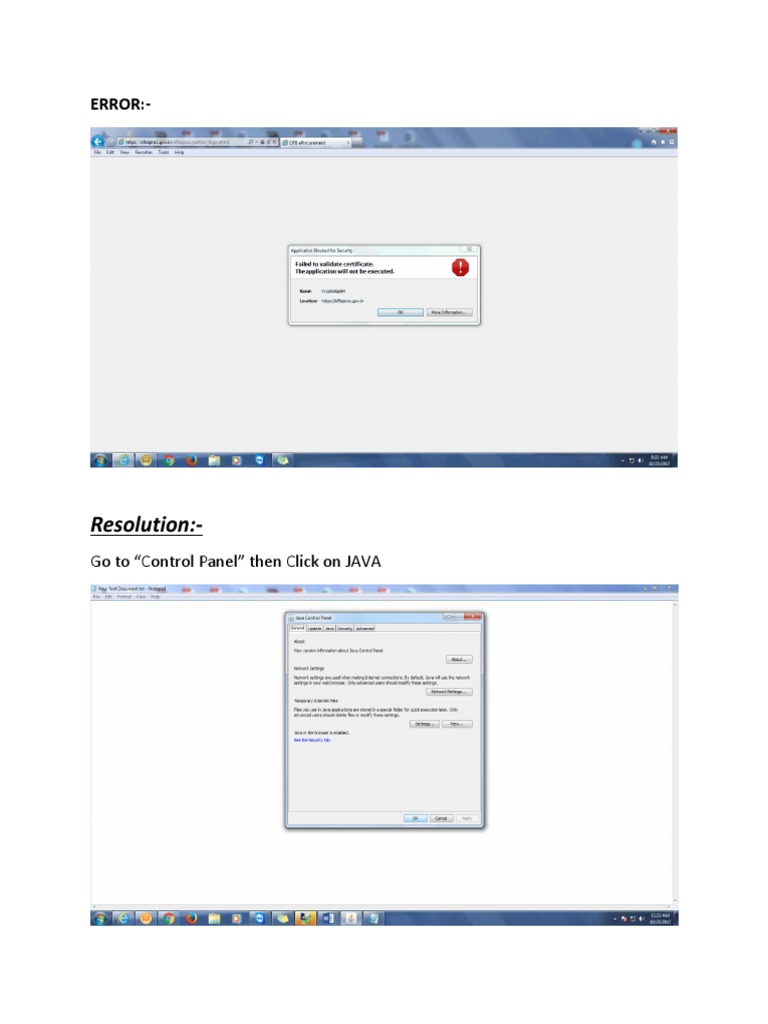 Java Extended Settings | PDF