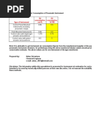 Instrument Air Consumption Calculation: Basis | PDF | Valve | Actuator