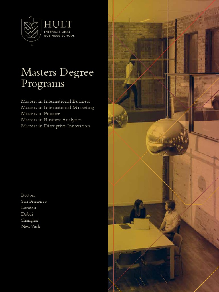 Hult Global One Year Masters 2018 | PDF | Cognition | Business