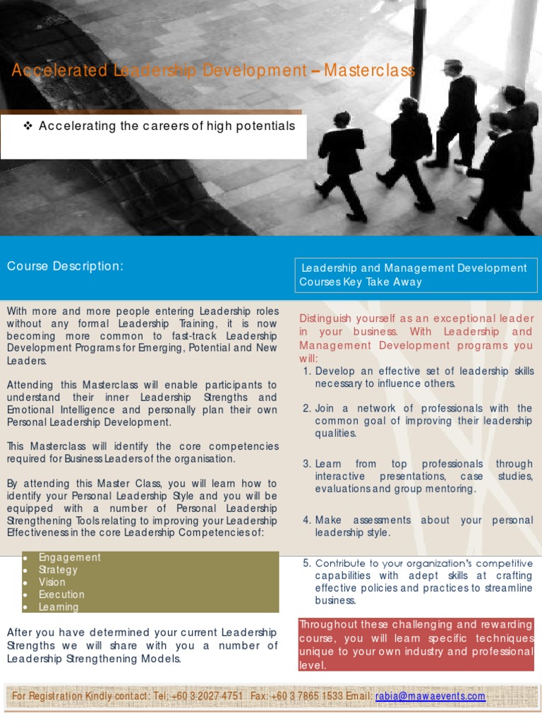 Accelerated Leadership Development - Masterclass: Accelerating The ...