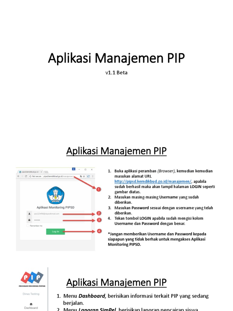 Aplikasi Manajemen PIP | PDF | Karier & Perkembangan | Pengelolaan ...