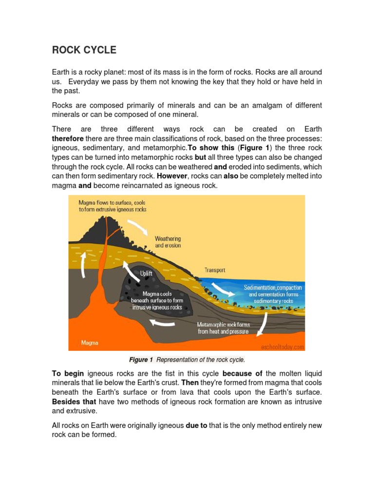 Rock Cycle | PDF | Rock (Geology) | Igneous Rock