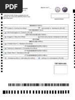 official Ballot 2025-2026 SELG | PDF | Voting | Political Corruption