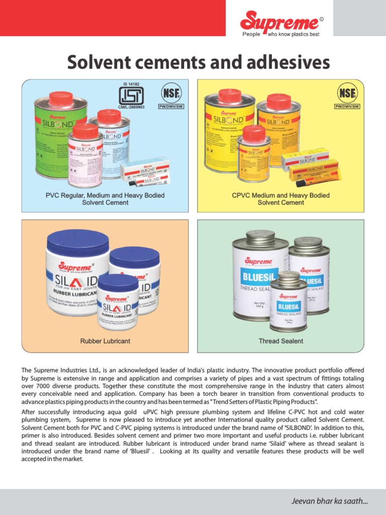 18 Silbond and Silaid | PDF | Pipe (Fluid Conveyance) | Polyvinyl Chloride