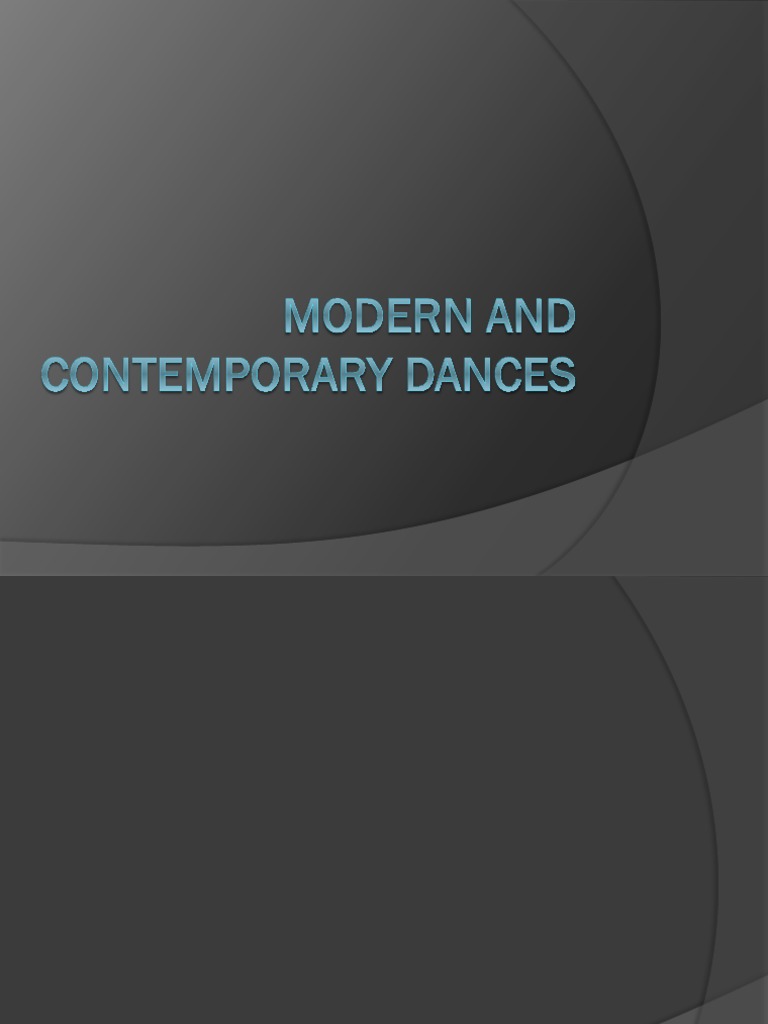 The Introduction and Evolution of Modern Dance in the Philippines | PDF ...