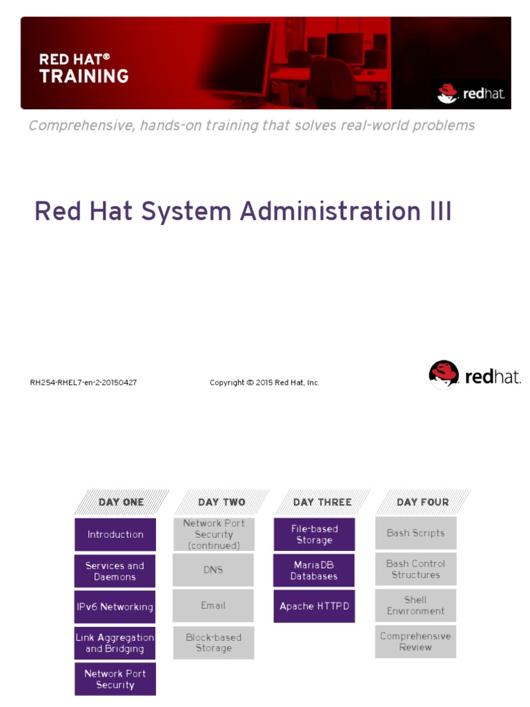 RH254 RHEL7 en 2 20150427 Slides | PDF | Firewall (Computing) | Domain Name System