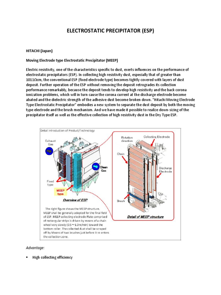 Hitachi's Moving Electrode ESP and FGD Systems | PDF | Sustainable ...