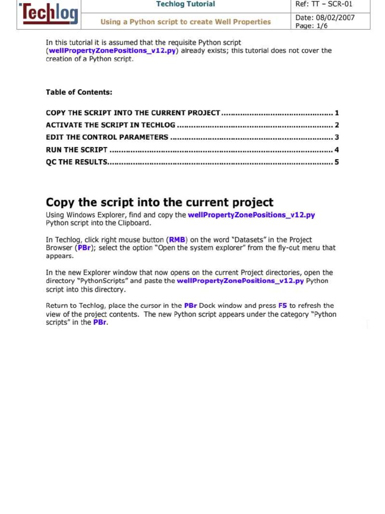 Using A Python Script | PDF