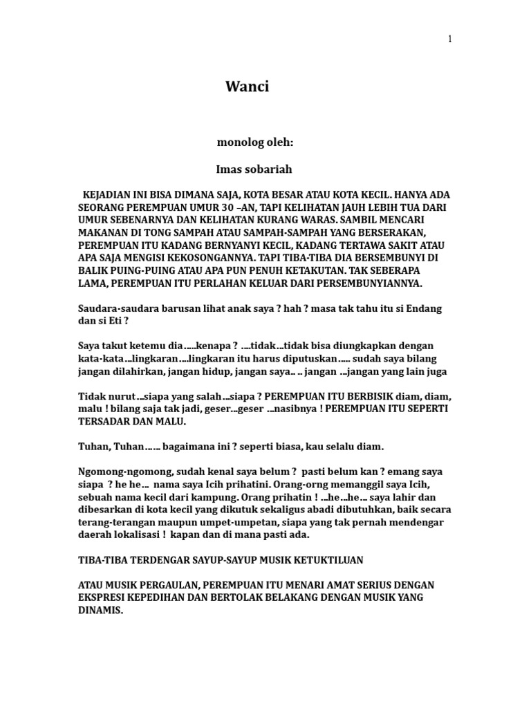 Wanci | PDF | Seni | Fiksi Misteri, Thriller, & Kejahatan