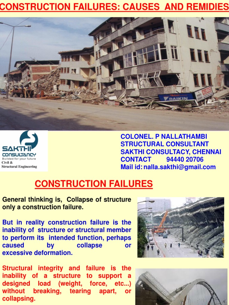Construction Failures | PDF | Beam (Structure) | Column