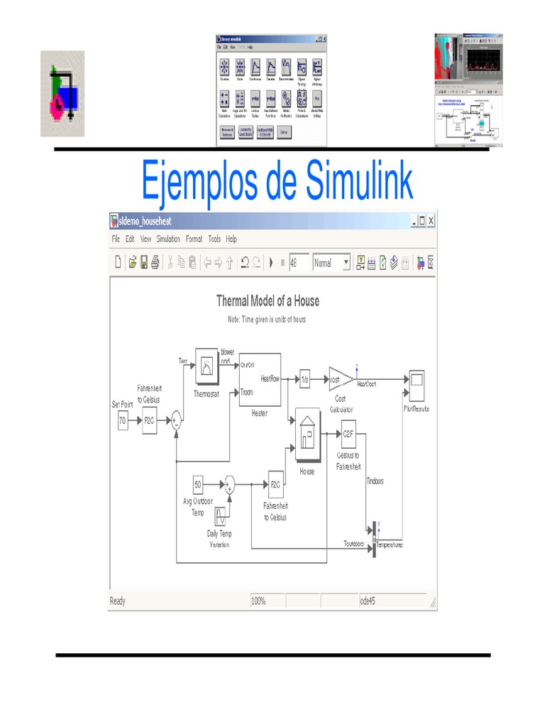 Ejemplos_Simulink | Matlab | Ventana (informática)