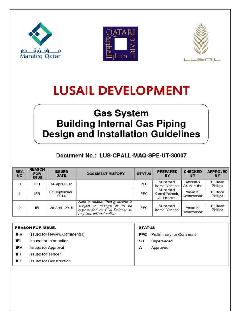 Internal Gas Piping Design and Installation Guidelines | PDF | Pipe ...