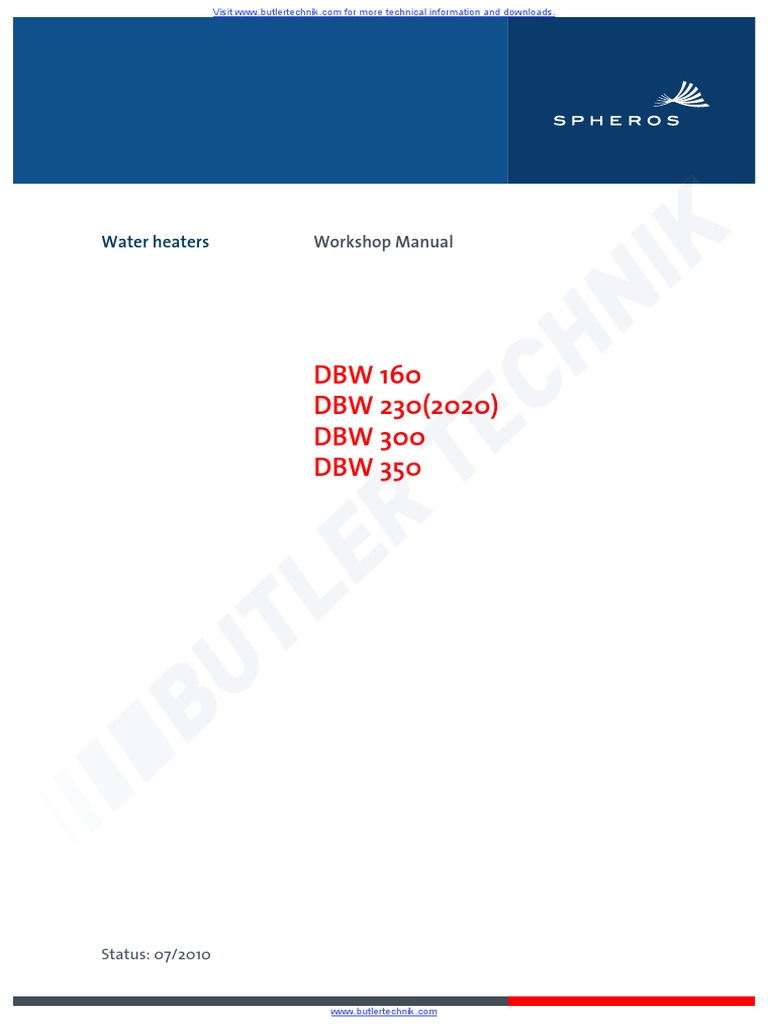 Webasto Heater DBW Range Workshop Manual (Spheros Version) | PDF ...