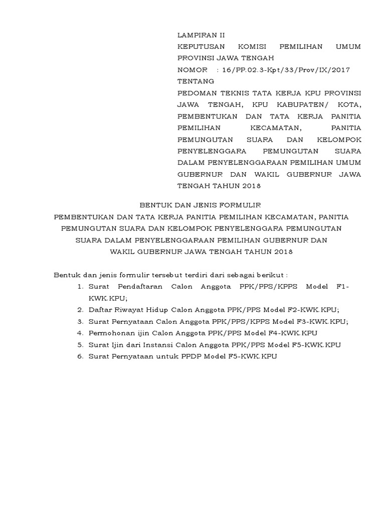 Formulir Pendaftaran PPK Dan Pps | PDF