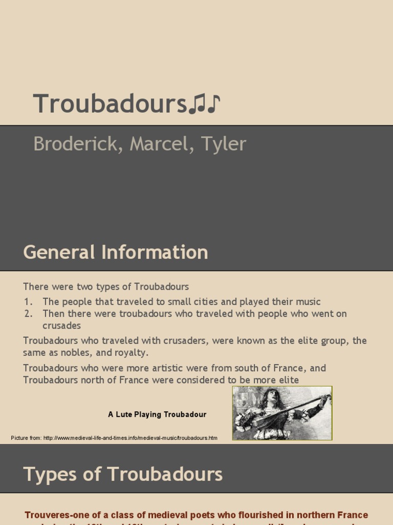 Troubadours | PDF | Chivalry | Richard I Of England