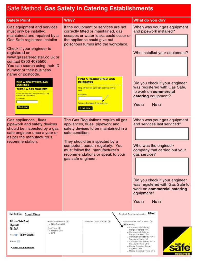Gas Safety Information Leaflet | PDF | Ventilation (Architecture ...